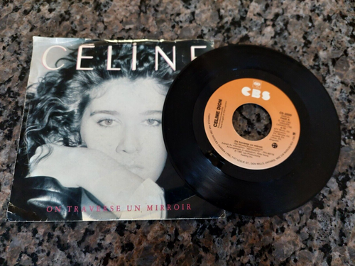 CELINE DION 45 " On Traverse Un Mirroir " CBS Canada 1987' | eBay