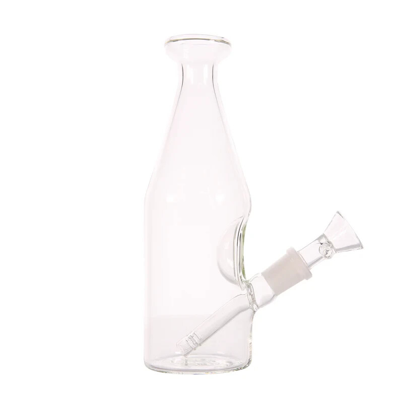 7.5 Inch Sake Bottle Glass Water Pipe Bong Tobacco Hookah Clear with ...