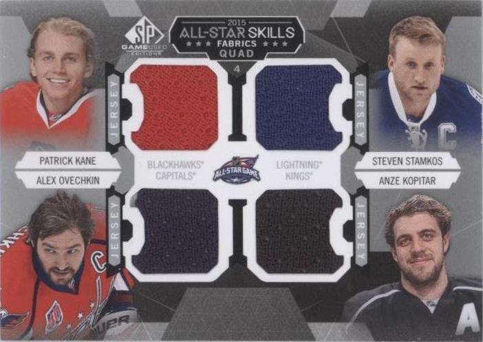 2015-16 SP Game-Used - 2015 All-Star Skills Fabrics Quads Alex Ovechkin ...