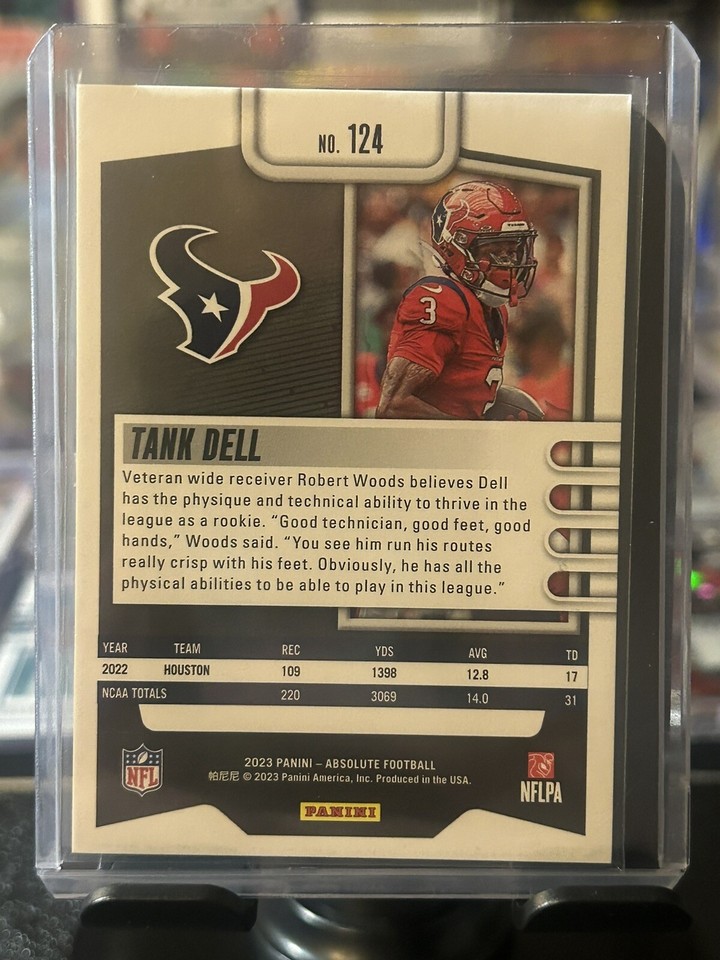 TANK DELL 2023 ABSOLUTE FOOTBALL ROOKIE SPECTRUM TEXANS RC /275 Q2103 ...