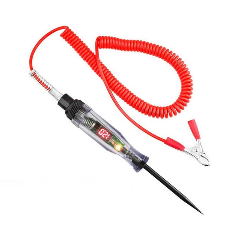 Car Truck Voltage Circuit Tester Digital Display Long Probe Pen (Black ...