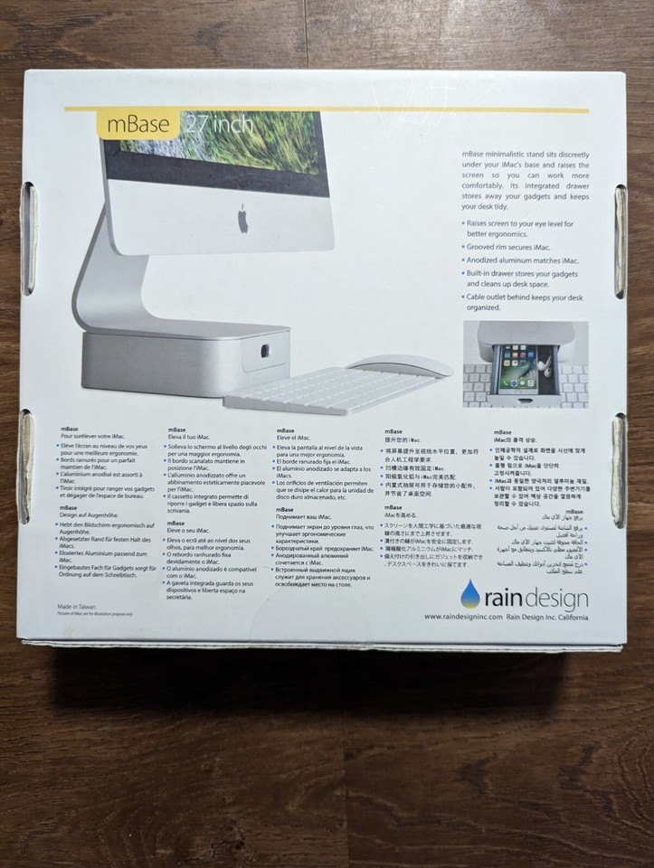 RAIN DESIGN mBase Pedestal Stand for 27" Apple iMac | eBay
