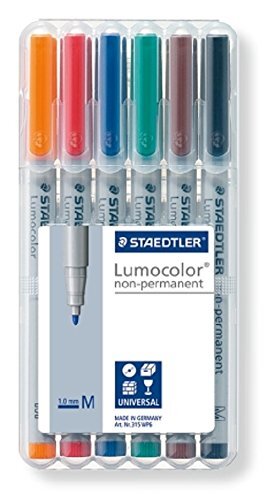 Staedtler Lumocolor Non-Permanent Overhead Projection Markers assorted ...