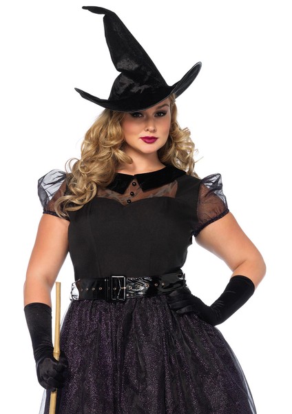 Plus Size Curvy Vintage Darling Spellcaster Witch Costume 1x2x 16 20