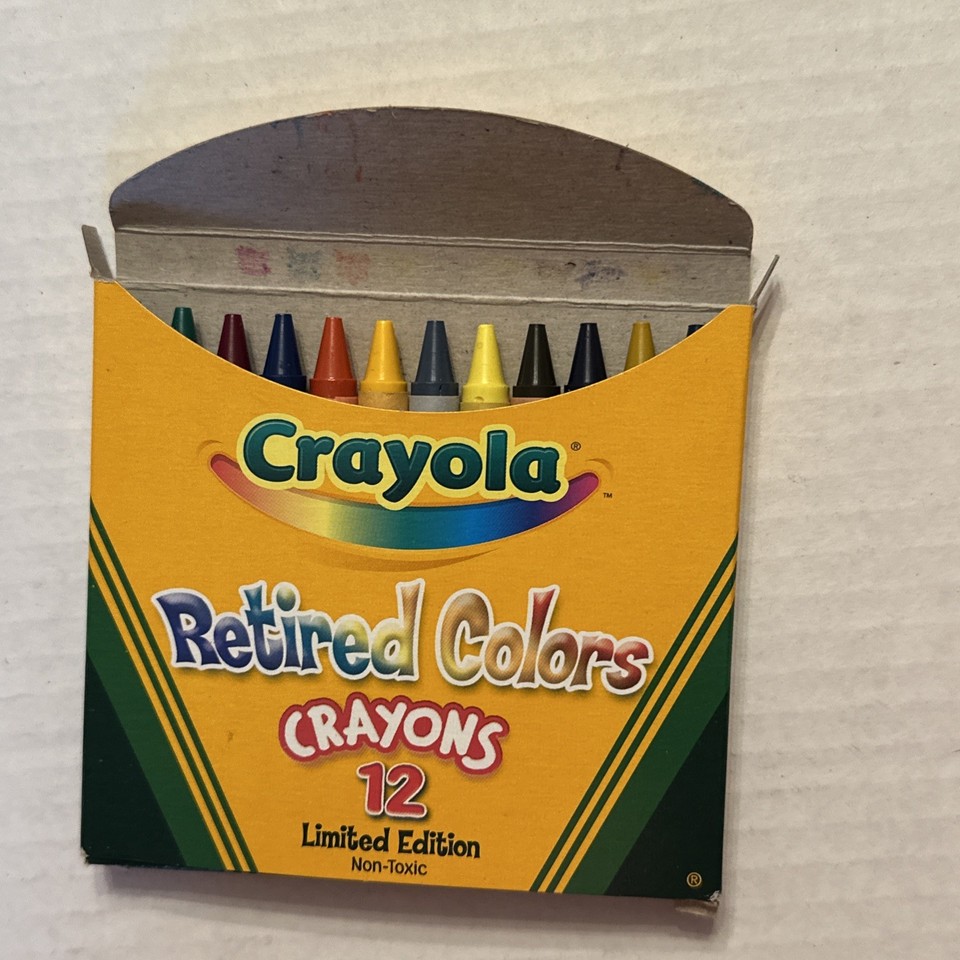 2003 Crayola Crayon Retired Colors 12 Limited Edition Unused Rare ...