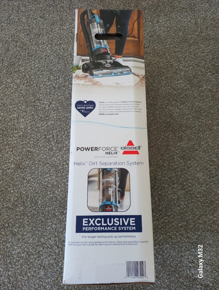 Bissell PowerForce Helix Bagless Upright Vacuum, Black | eBay