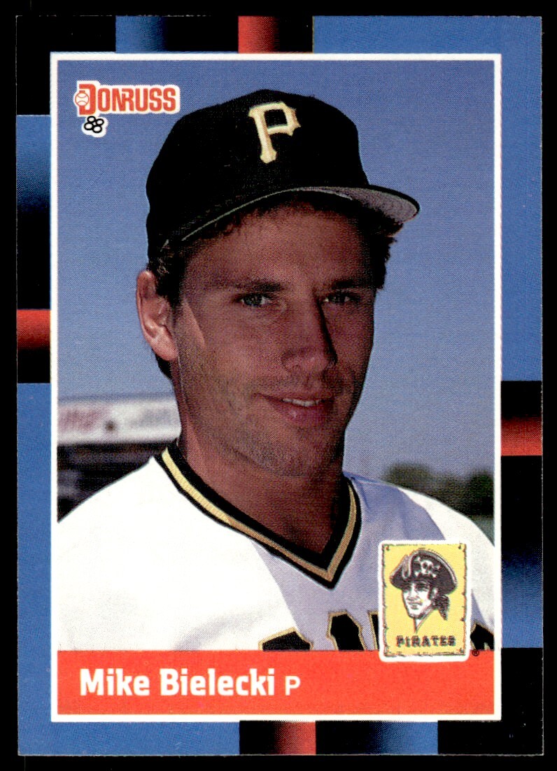 1988 Donruss Baseball Card Mike Bielecki Pittsburgh Pirates #484 | eBay