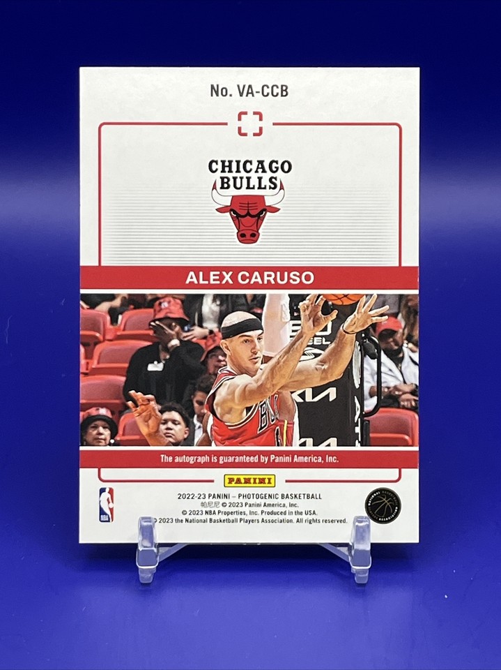 ALEX CARUSO AUTOGRAPH 2022-23 PANINI PHOTOGENIC NBA - CHICAGO BULLS | eBay