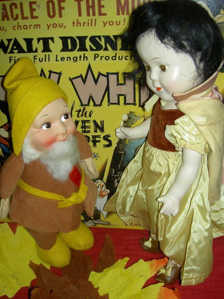 Large 12", IDEAL Dwarf, DOPEY doll, Disney c1937, from Snow White ...
