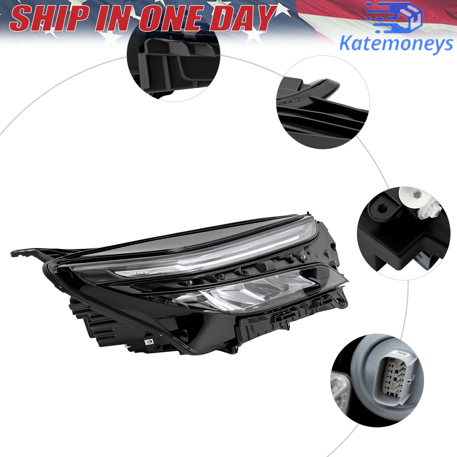 For 2022 2023 Chevy Equinox Full LED Headlight Assembly Right Passenger ...