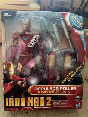 IRON MAN 2: Repulsor Power IRON MAN MARK VI by Hasbro 10" FIGURE 2010 ...