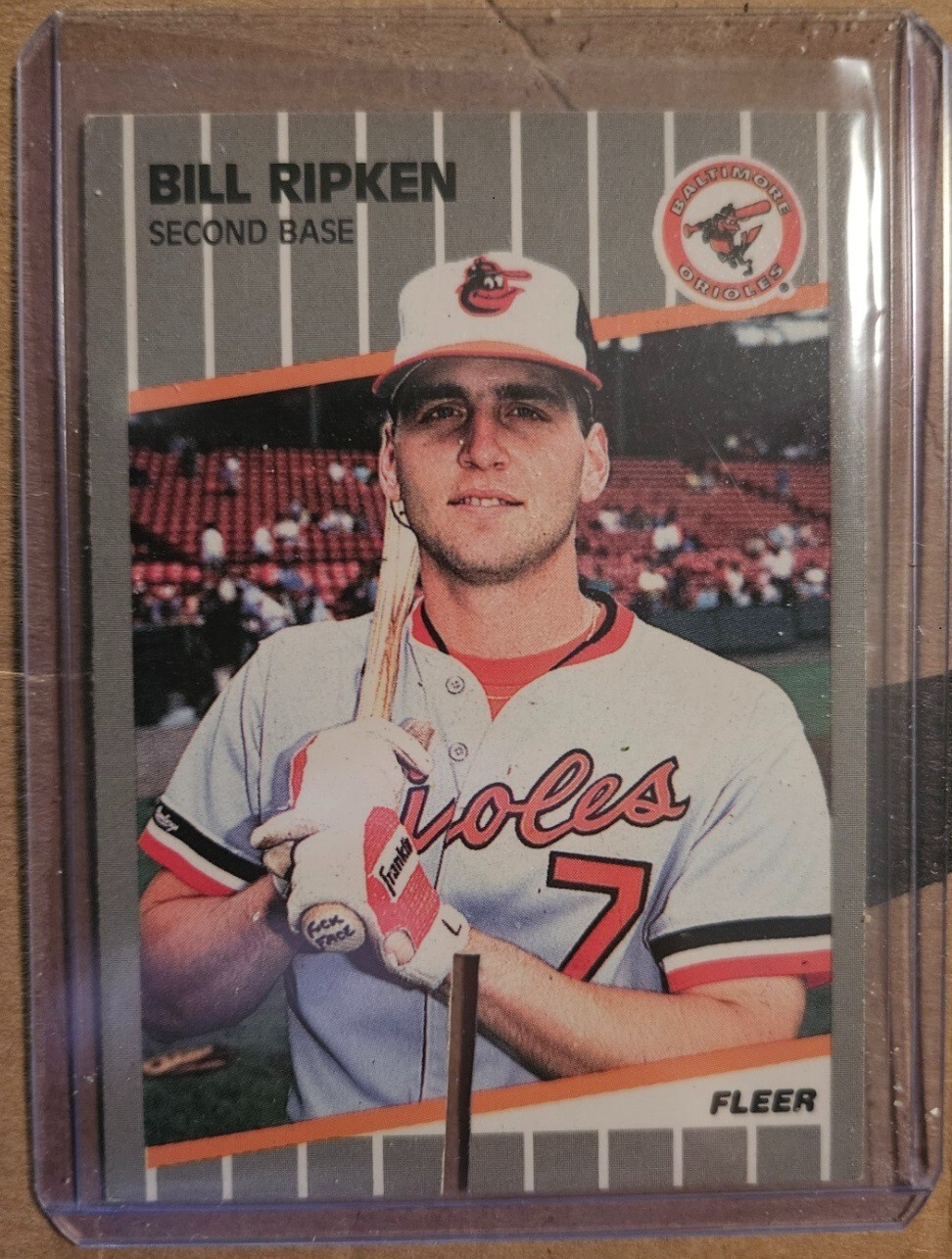 VERY RARE 1989 Fleer BILL RIPKEN FF Error #616 - SAWCUT CS1 Card | eBay