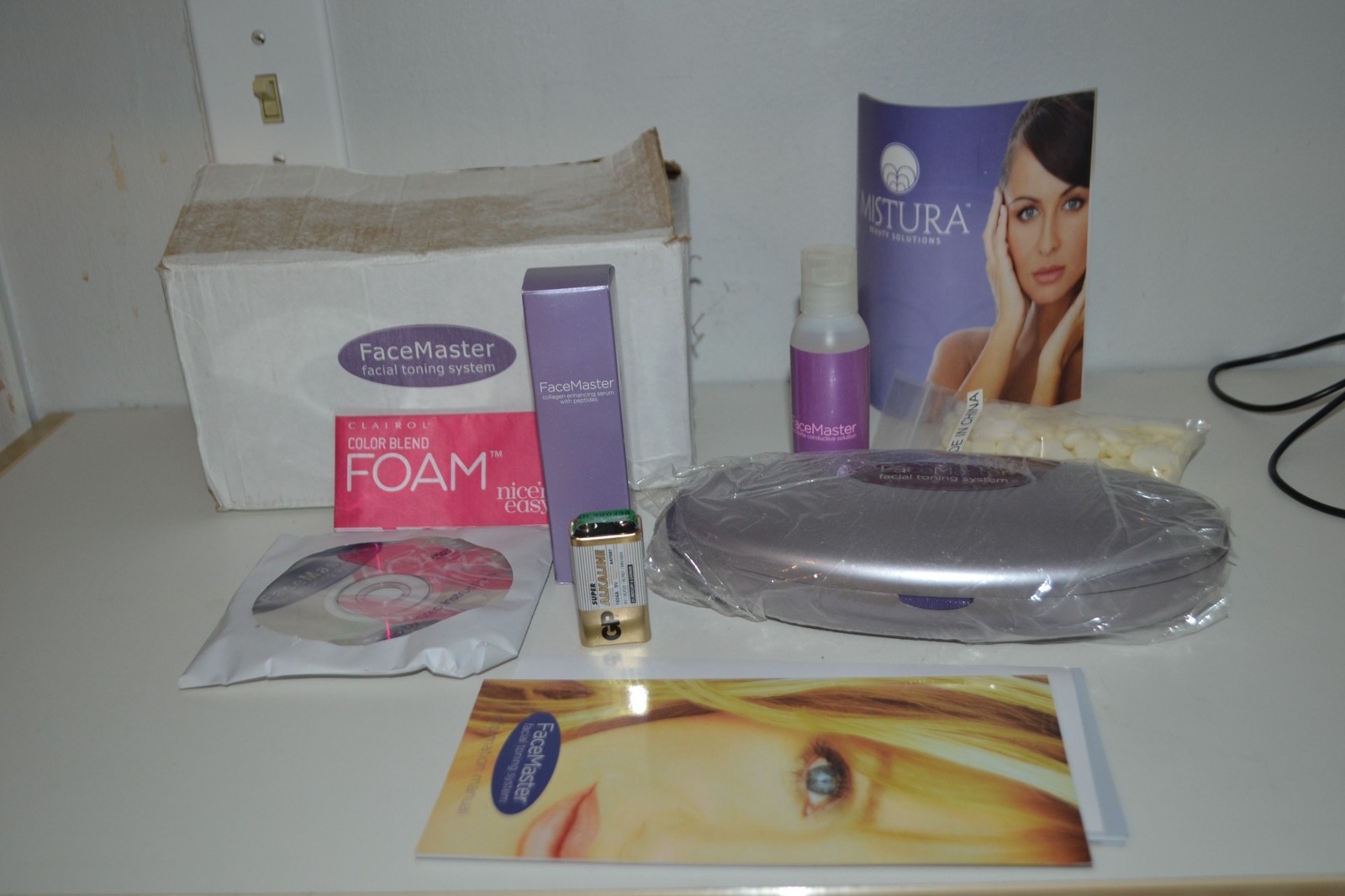 Suzanne Somers Facemaster Facial Toning System w Collagen Serum New ...