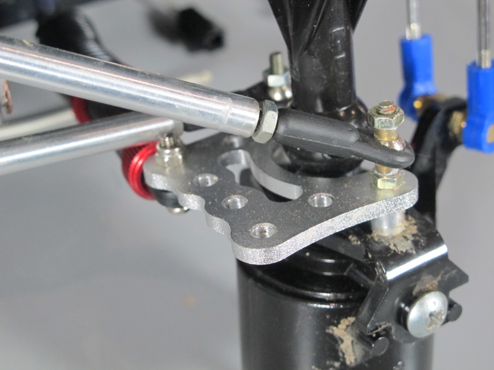 Aluminum Front Rear Axle Link Shock Mount for Tamiya 1/10 Clodbuster ...