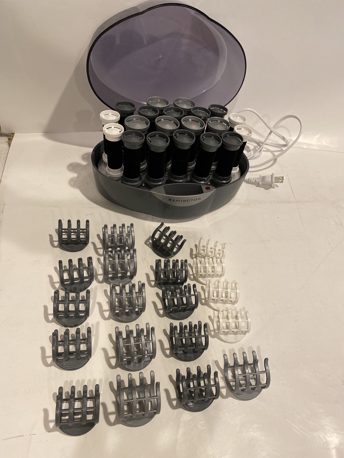 Remington Solutions Ionic Hair Setter Velvet Hot Rollers Curlers KF-20i ...