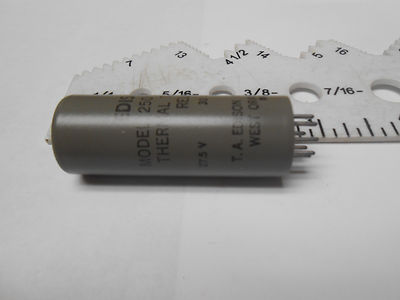 MODEL 250 / B-7105 THERMAL TIME DELAY RELAY 30 SEC 7PIN TUBE BASE ...