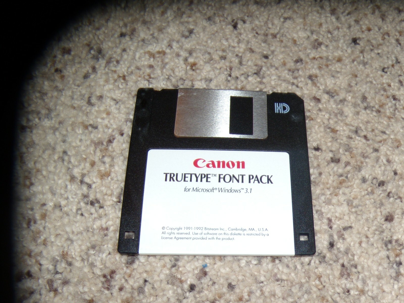 Canon Truetype Font Pack for Microsoft Windows 3.1 on 3.5" disk PC ...