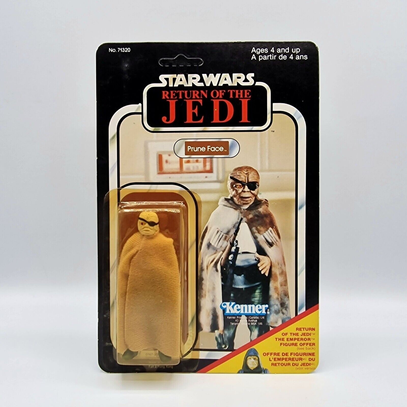 VINTAGE STAR WARS PRUNE FACE KENNER 65 BK MOC E126 | eBay