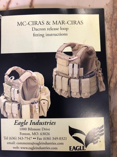 Eagle MAR-CIRAS, Khaki, XL, NSN 8470-01-518-6498, Maritime Armor System ...