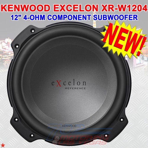 KENWOOD EXCELON XR-W1204 12" OVERSIZED SINGLE 4-OHM VOICE COIL CAR ...