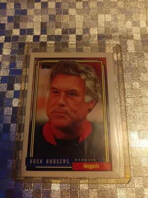 1992 Topps Baseball # 21 Buck Rodgers Angels Manager | eBay