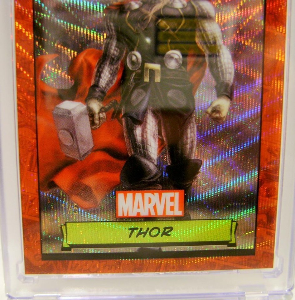 THOR #1 /5 EBAY 1/1 RED REFRACTOR MARVEL TOPPS CHROME 2024 | eBay