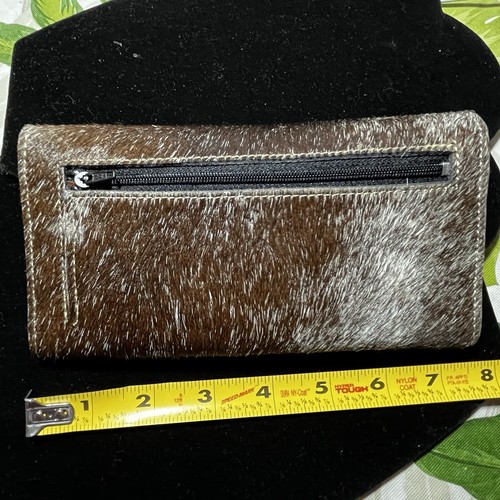 Animal Fur Wallet Tri Fold Handmade In Mexico. New. Mixed Brown And ...