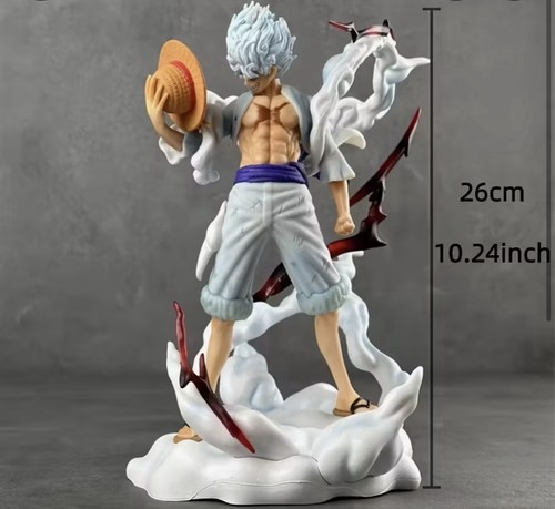 One Piece Luffy Gear 5 Nika Standing Pose Battle Scene Anime Statue ...