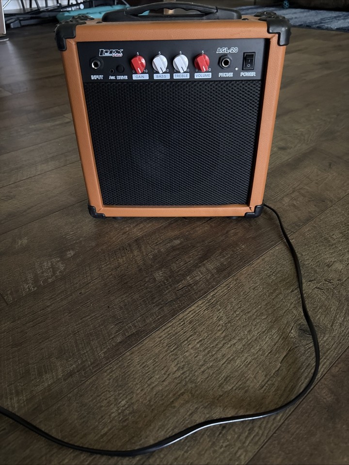 LYX PRO AGL-20 Electric Guitar Amp Amplifier 20 Watts w/ Built-In ...
