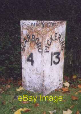 Photo 6x4 Old Milestone, on the A170, Racecourse Road East Ayton ...