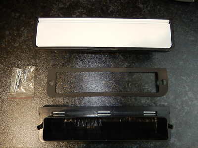 10" WHITE LETTER BOX Rubber outer seal, brush inner seal, for 40 to ...