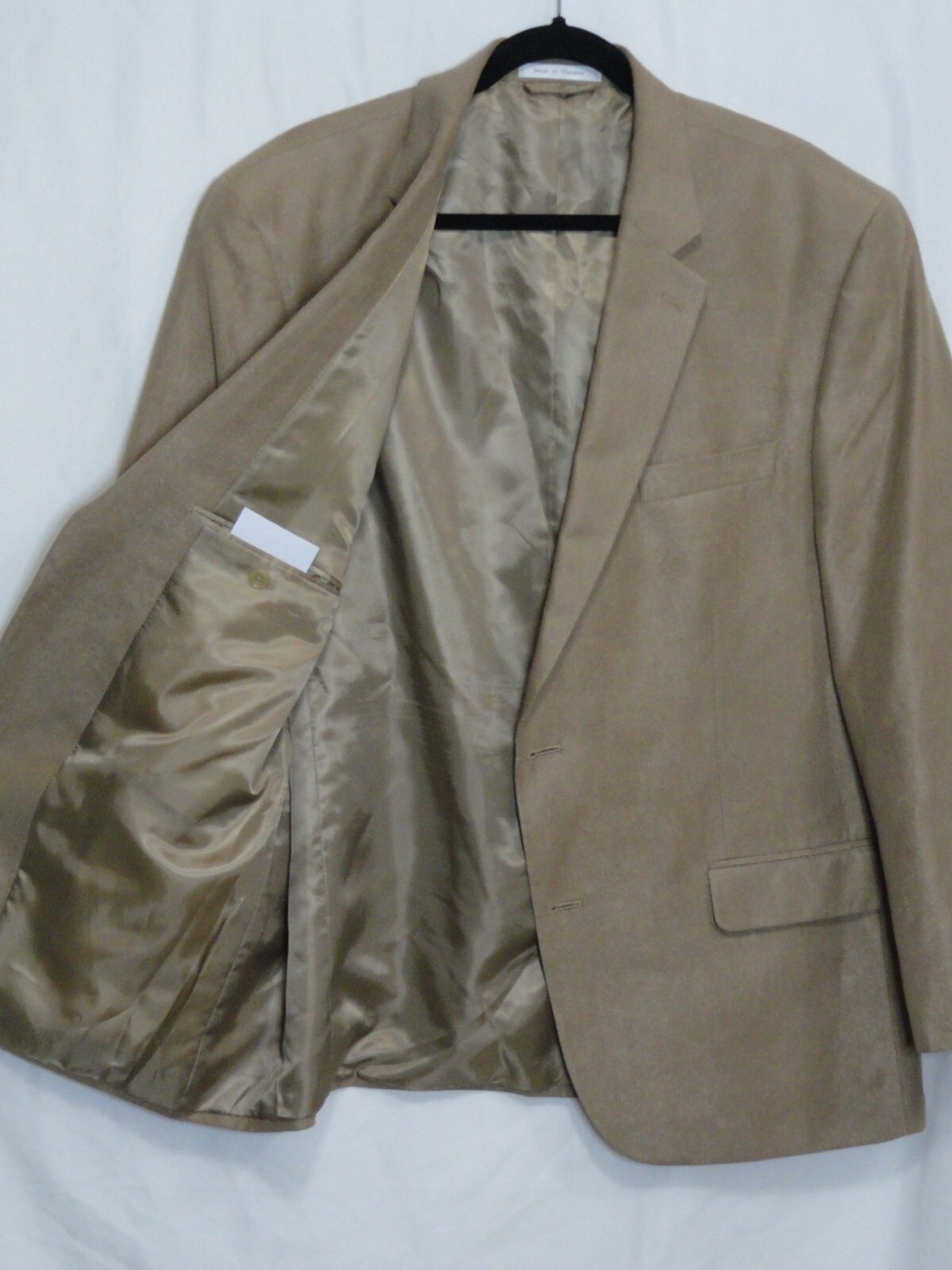 Andrew Fezza Blazer Sports Coat Jacket Dark Tan Men's Size 46R Soft ...