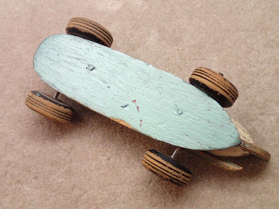 Vintage Wood Derby Race Car Racer Hand Made Folk Art Scouts | eBay