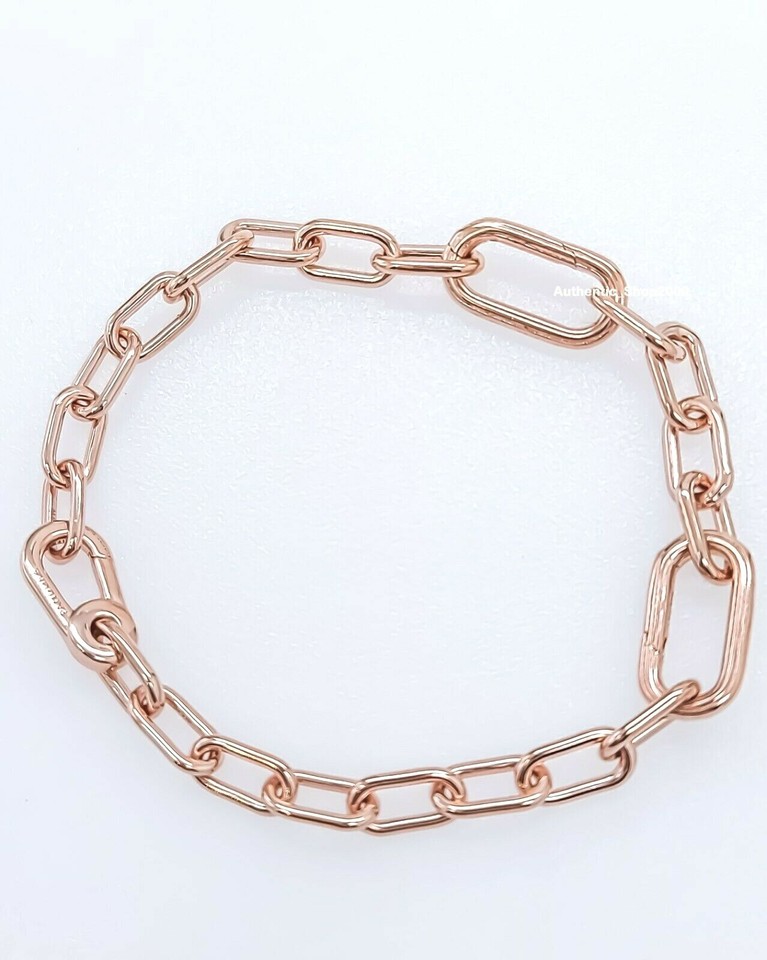 100% Authentic NEW PANDORA Me Rose Gold Link Chain Bracelet 589662C00 ...
