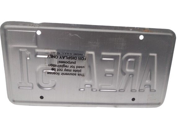 AREA 51 Neveda The Silver State Novelty License Plate | eBay