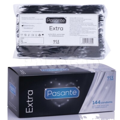 144 x Pasante Extra Safe Condoms | Extra Thick Condoms | Bulk Clinic ...