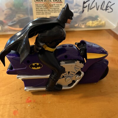 Vintage DC Comics Batman Legends Action Figure on Purple Batcycle 1994 ...