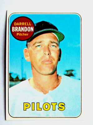 Darrell Brandon #301 Topps 1969 Baseball Card (Seattle Pilots) *E | eBay
