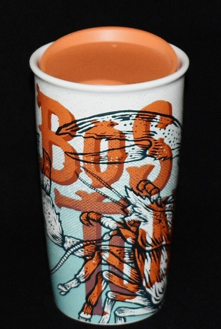 HTF Starbucks 2017 Orange Boston w/Lobster Double Wall Travel Mug ...