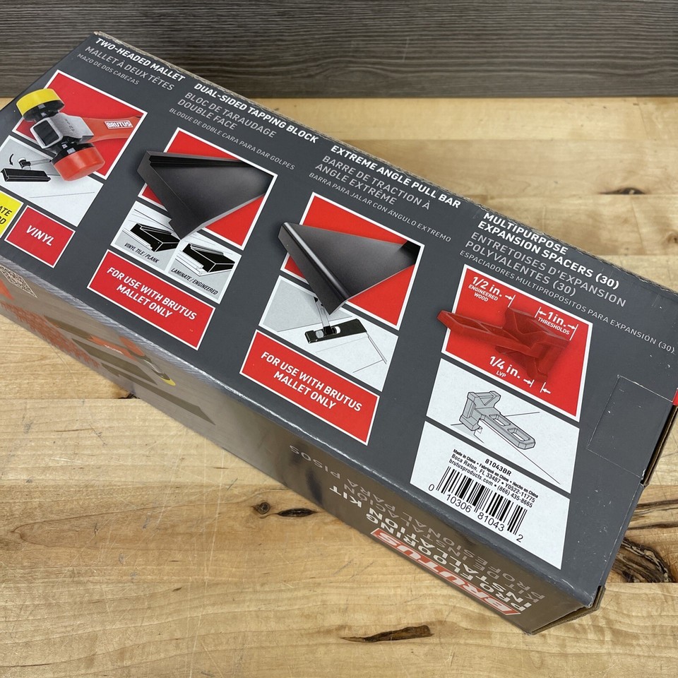 Brutus Pro Flooring Installation Kit For Vinyl, Laminate, & Hardwood ...