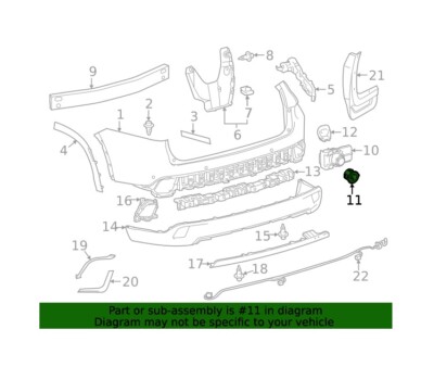 Genuine 2017-2019 Toyota Highlander Rear Parking Aid Sensor Housing ...