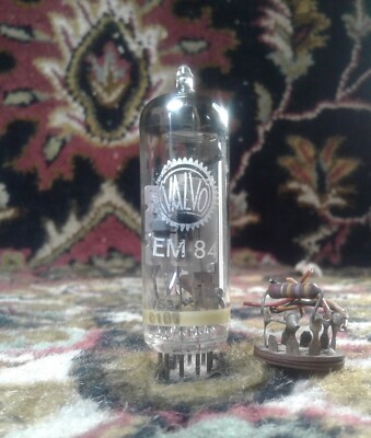 Vintage VALVO EM84 / 6FG6 Vacuum Tube, Magic Eye, With Socket | eBay