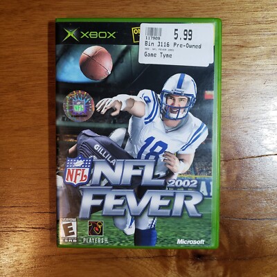NFL Fever 2002, 2001, Microsoft Xbox - CIB Complete in Box 659556745202 ...