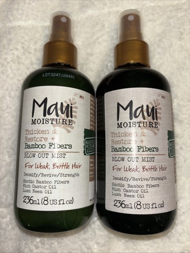New Lot Of 2 Maui Moisture Bamboo Fibers Blow Out Mist Thicken ...