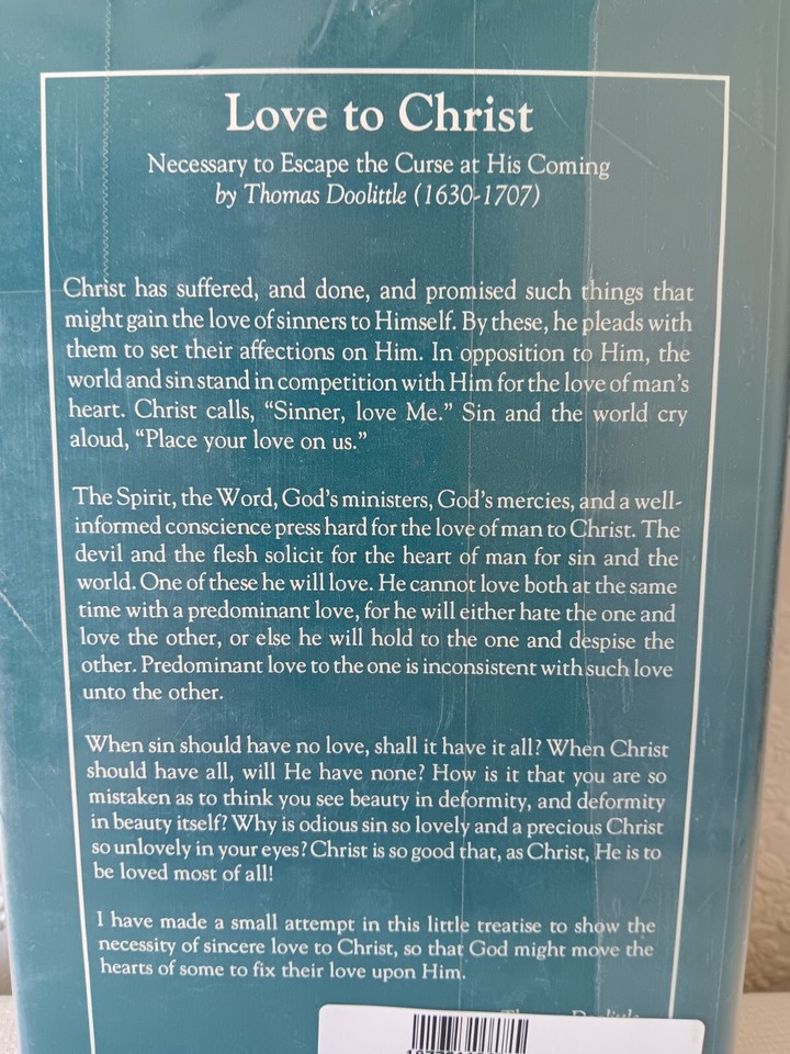 Love to Christ by Thomas Doolittle Soli Deo Gloria VERY RARE!!! | eBay