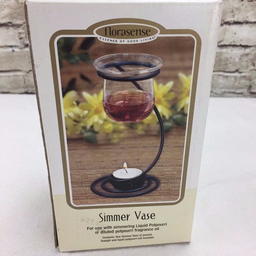 Florasense Simmer Vase for Burning Fragment Oil with candle 6.75" Tall ...