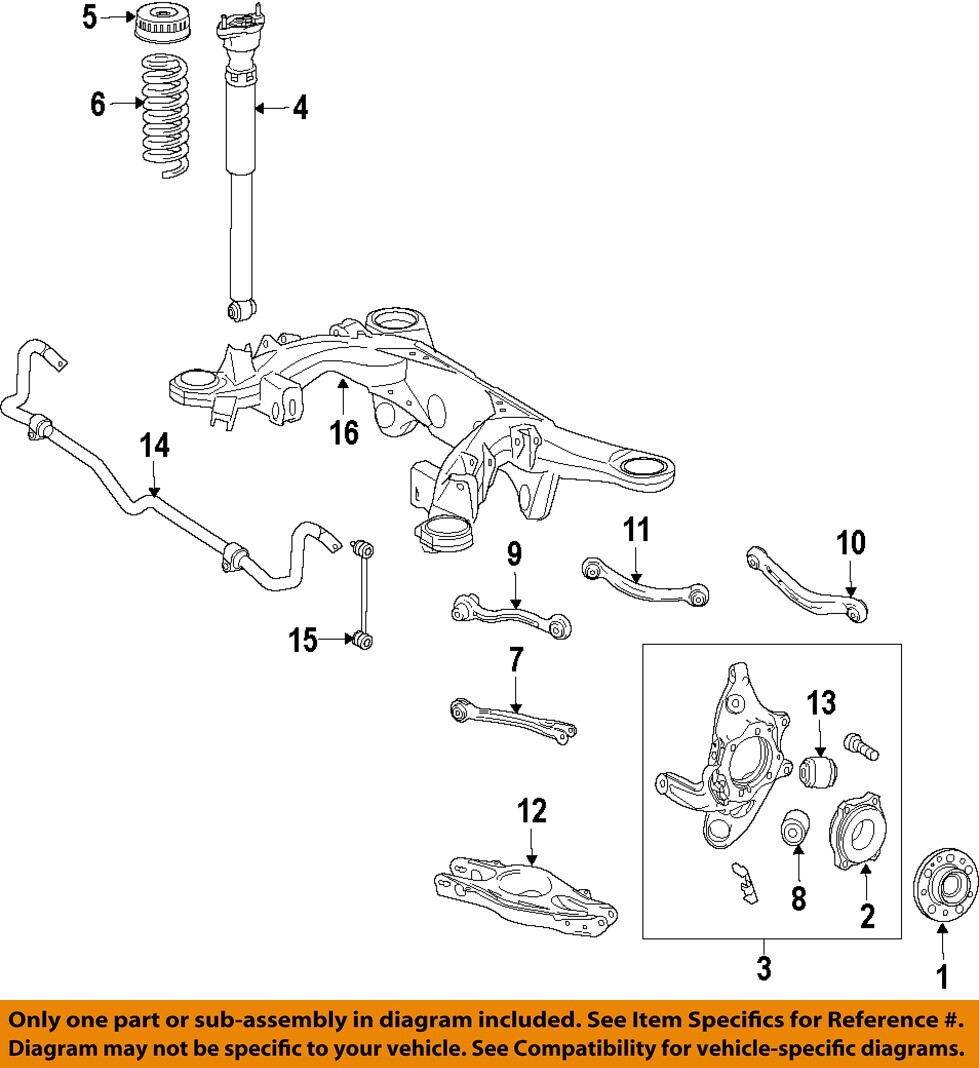 MERCEDES OEM 10-15 C250 Rear Suspension Shocks Components-Shock ...