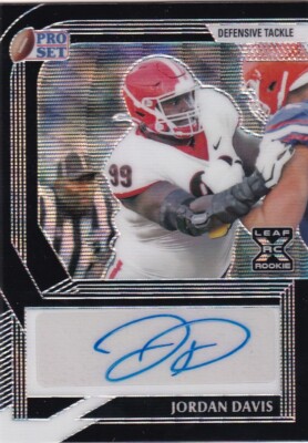 2022 Leaf Pro Set Jordan Davis Black Wave Rookie Autograph 15/15 | eBay