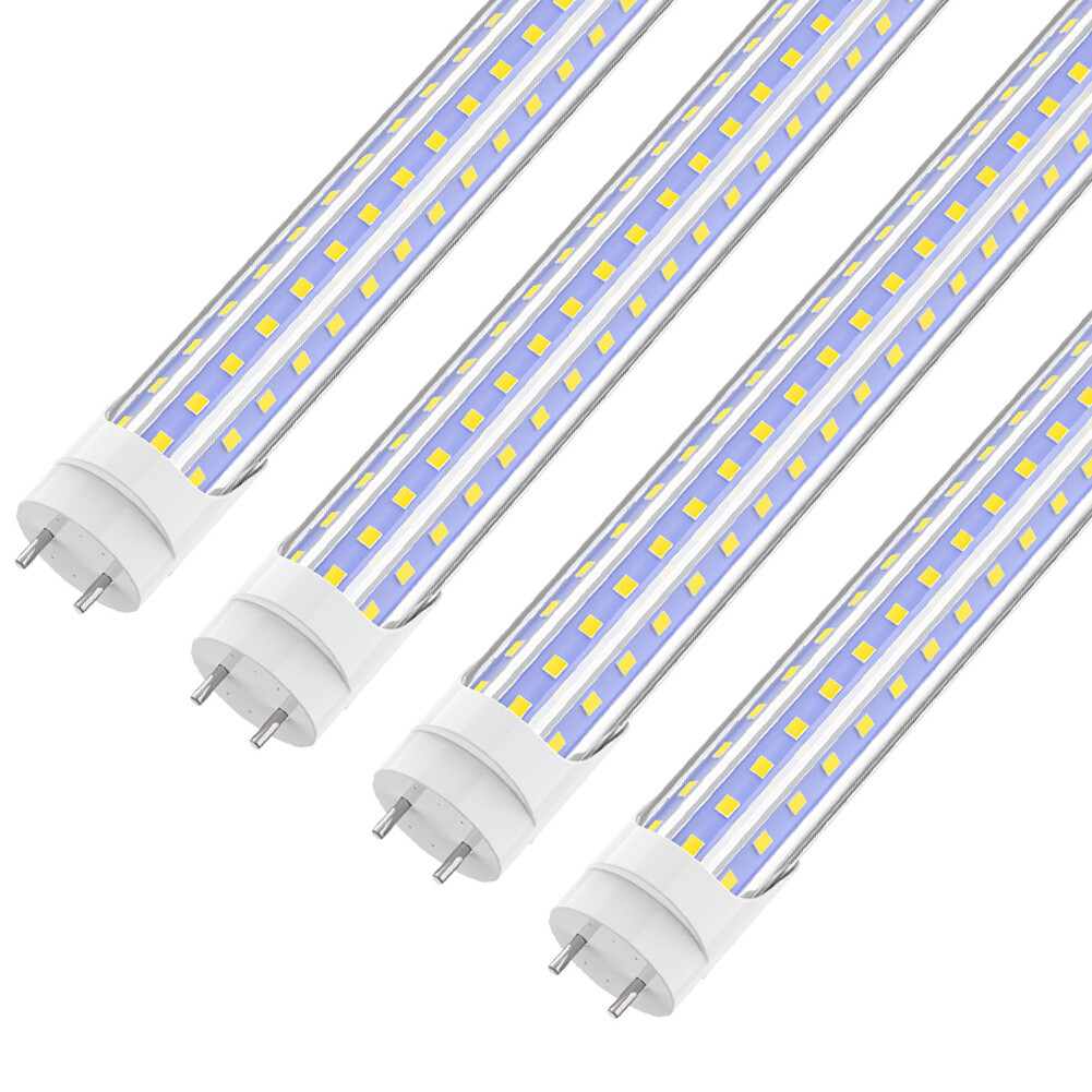 T8 4FT G13 LED Tube Light Bulbs 60W 6000K LED Shop Lights Garage ...