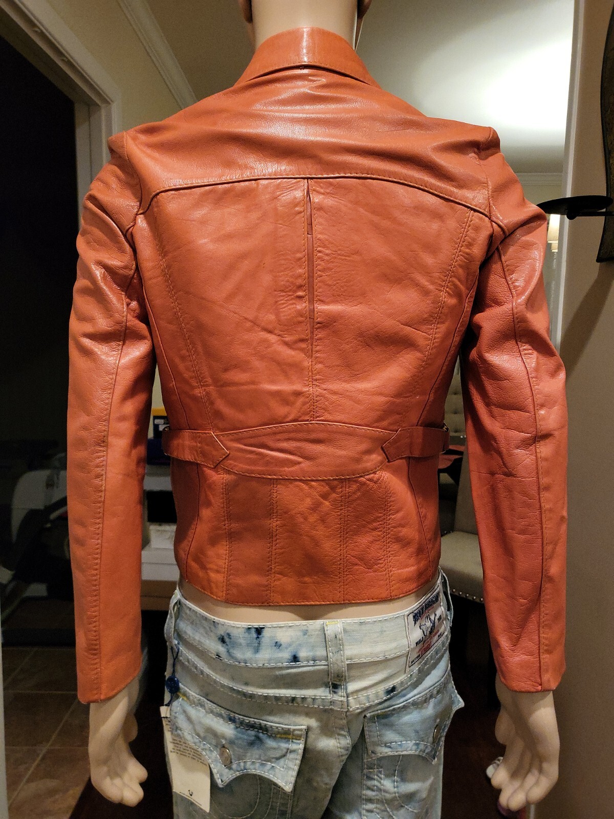 Men Vintage 60's 70's Detailed Leather Jacket SIZE 40 | eBay